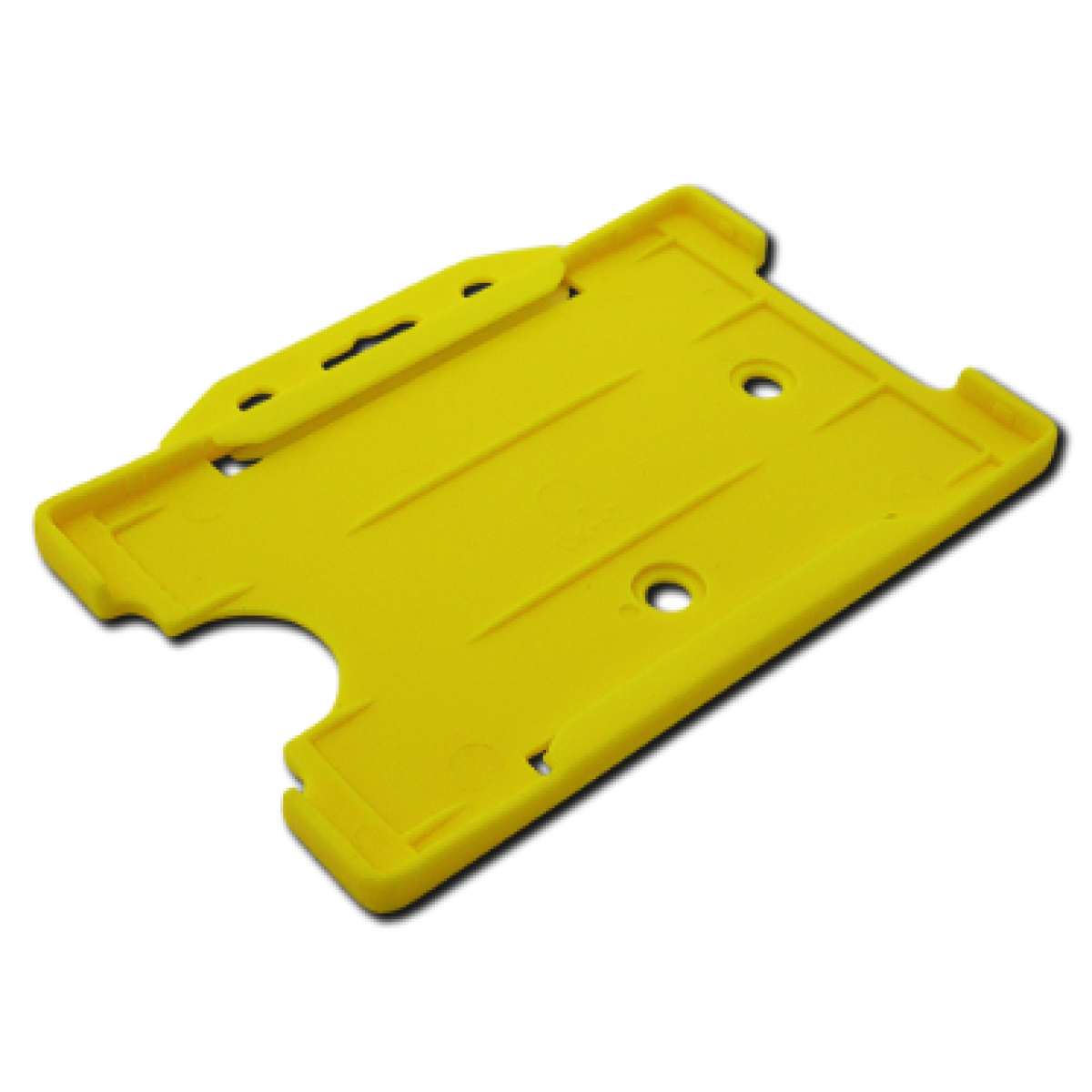 Yellow Single-Sided ID Card Holder (Landscape)